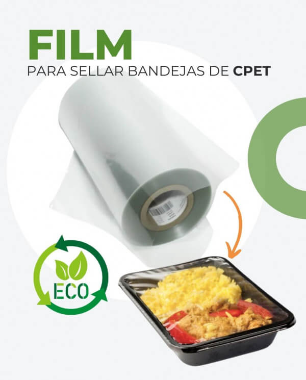 Film para sellar vasos y bandejas, disponibles en www.plaspak.cl